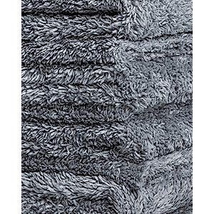 Adam's Lite Borderless Grey Microfiber Towel (4 Pack) - Car Detailing Towel