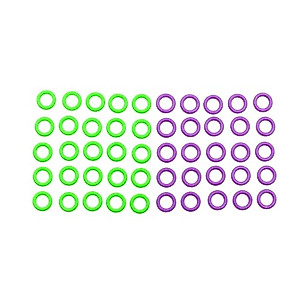 Clover Soft Stitch Ring Markers, Multicoloured, 5" Height, 2.6" Length, 0.2" Width