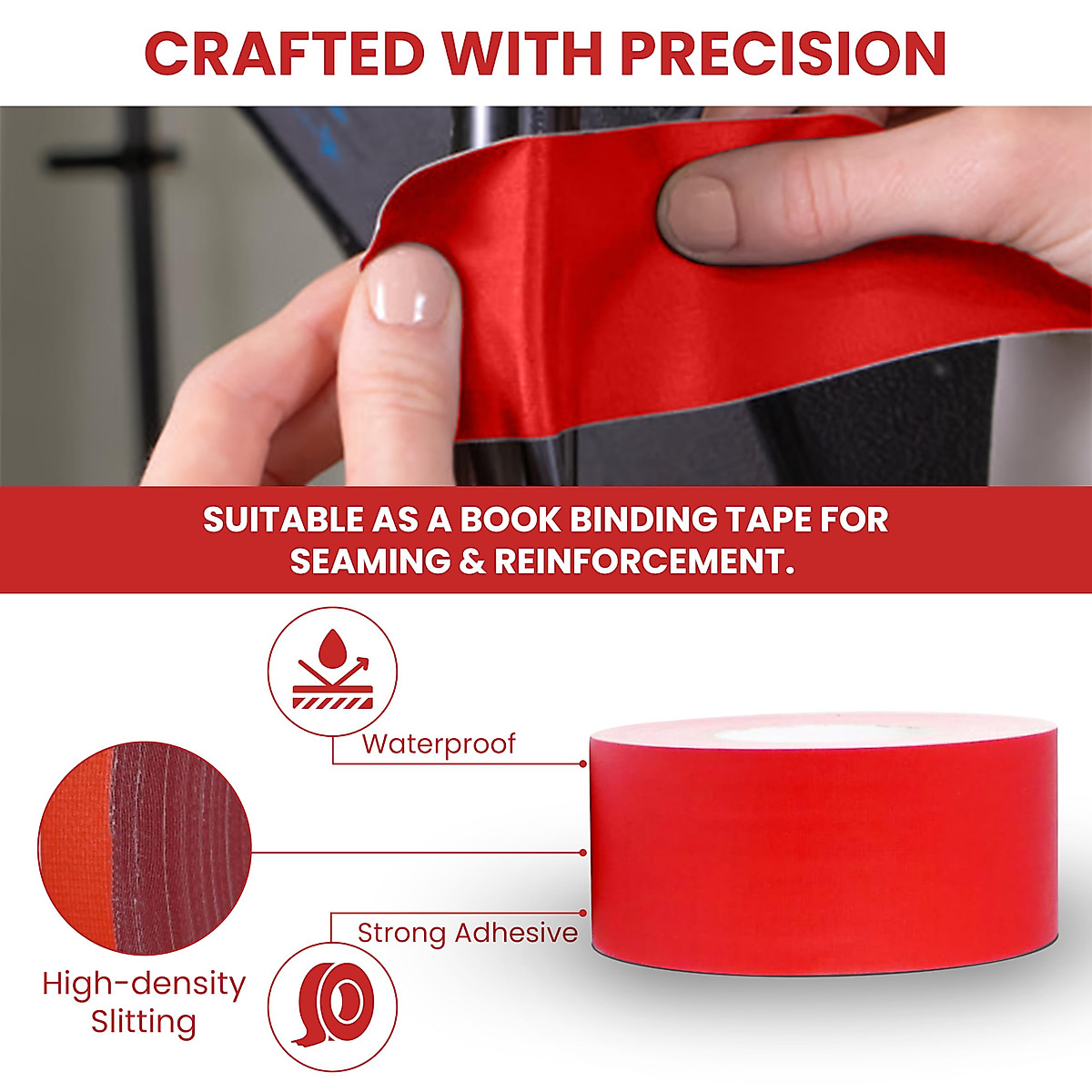 GGR Supplies T.R.U. CGT-80 White Gaffers Stage Tape with Rubber Adhesive, 1/2 in. Wide x 60 Yards Length, 12MIL Thickness (Pack of 1)