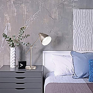 OttLite Harmonize LED Desk Lamp - 2.1A USB Charging Port, 3 Brightness Settings, Brushed Nickel