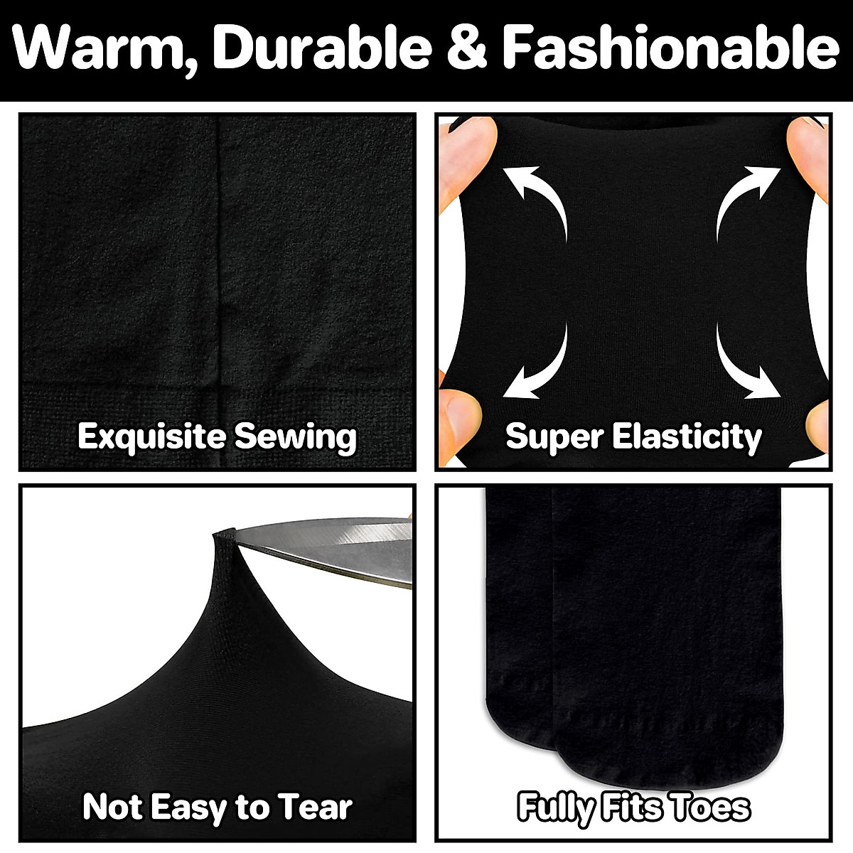 qikqik Toddler Tights 2T Black Tights for Toddler Girls Toddler Girl Tights Baby Girl Tights Baby Tights Toddler Black Tights