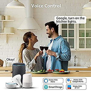 BR30 Soft White zigbee Bulb Bundle with BR30 Color zigbee Bulb, Smart Light Bulb Compatible with Alexa, Google Home, SmartThings, Indoor Flood Light for Cans, 650 LM E26, Smart Hub Required