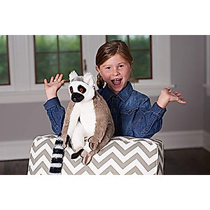 Wild Republic Ring Tailed Lemur Plush, Stuffed Animal, Plush Toy, Gifts for Kids, Cuddlekins 12 Inches
