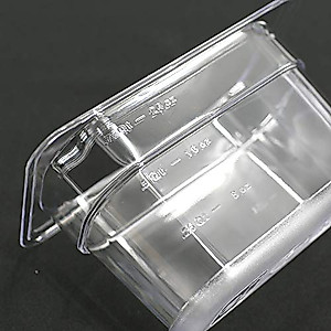 CMI 1/9 Size Polycarbonate Food Pans,4"Deep, GN Pans Clear-Pack of 6