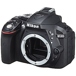 Nikon D5300 24.2 MP CMOS Digital SLR Camera with Built-in Wi-Fi and GPS Body Only (Black) - International Version (No Warranty)