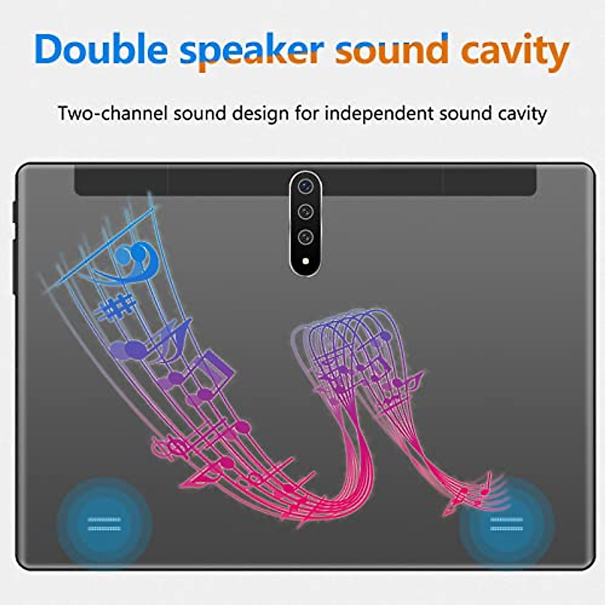 Dual Band Tablet, 2.4G 5G WiFi Support 10 Black Gray Tablet Dual Speakers IPS Screen Dual SIM Slots 3GB RAM 32GB ROM for Desktop (US Plug)