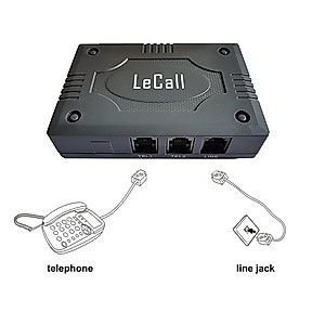 LeCall Outgoing Call Blocker/Outbound Call Blocker/Toll Restrictor/Phone Call Interceptor Programmable, Block 411 Calls TOB115