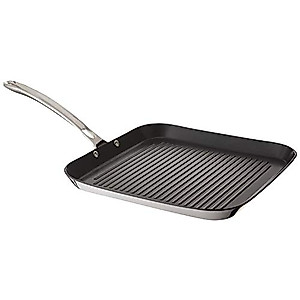 Viking Culinary Contemporary 3-Ply Stainless Steel Nonstick Grill Pan, 11 Inch, Ergonomic Stay-Cool Handle, Dishwasher, Oven Safe, Works on All Cooktops including Induction