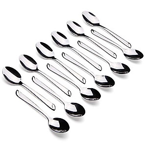 Demitasse Espresso Spoons Stainless Steel Coffee Spoons for Home, Cafe, Restaurant, Set of 12, Thanksgiving Gift