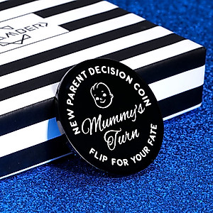 New Baby Gifts for New Parents Pregnancy Gifts for Women Men Double Sided Decision Coin for First Time Moms Dads Christmas Birthday Present Mummy to Be