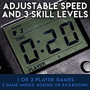 Franklin Sports Electronic Boxing Bag - Future Champs Inflatable MMA Kickboxing Bag - Toy Youth Equipment for Kids + Toddlers - 60" x 22"