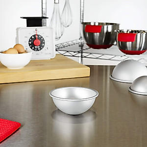 Fat Daddio's 4 Inch x 2 Inch Deep Aluminum Hemisphere Pan