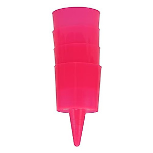 Iconikal Beach Sand Coaster Cup and Beverage Holder Set, Pink, 4-Pack
