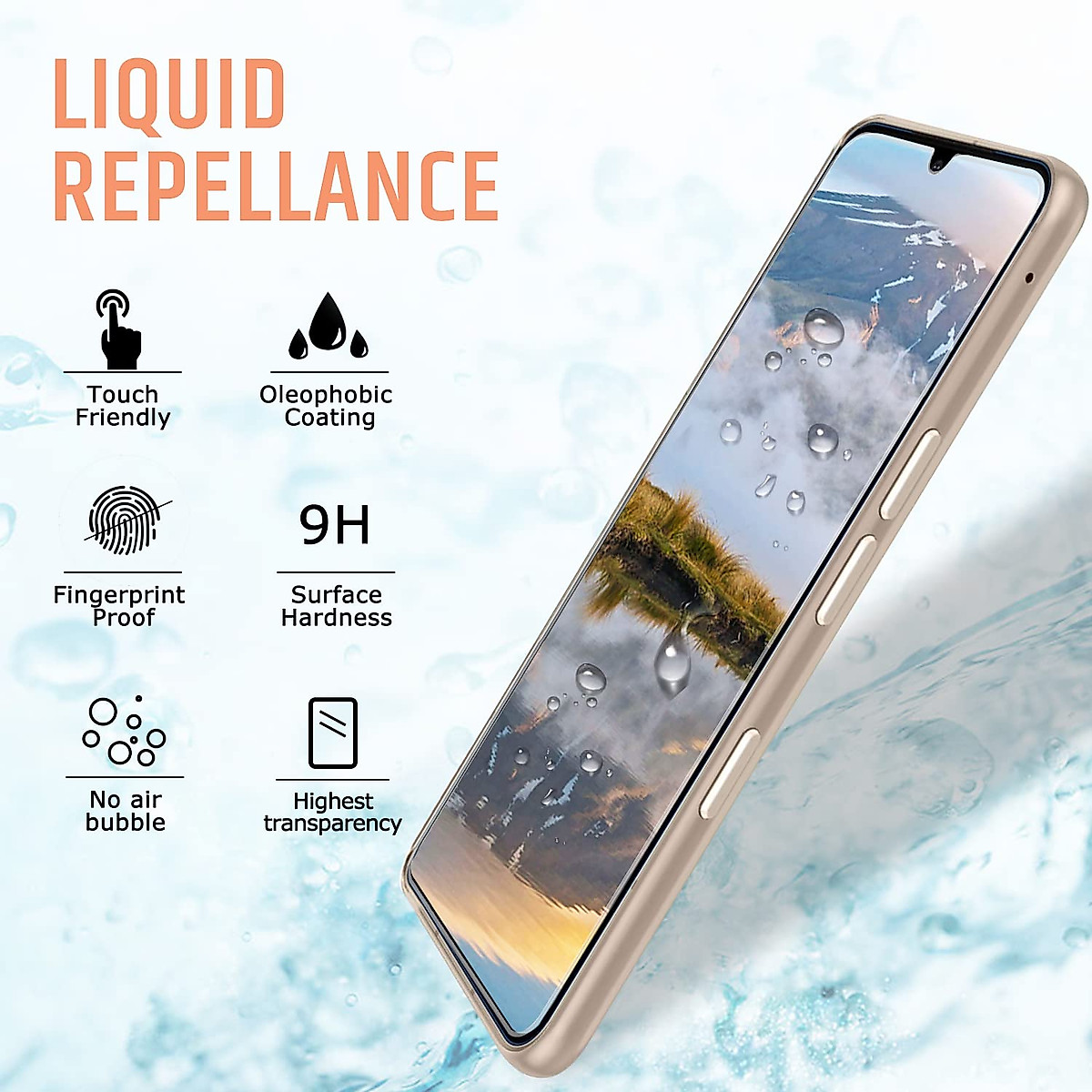 YRMJK 3+3 Compatible OnePlus 10T Screen Protectors + Camera Lens Protectors, 3D Full Coverage 99% HD Clarity 9H Premium Tempered Glass Compatible OnePlus 10T