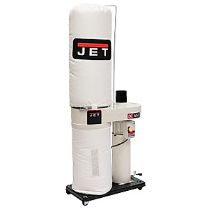 JET Dust Collector, 650 Series, 30-Micron Bag Filter, 1 HP, 115/230V 1Ph (Model DC-650BK)