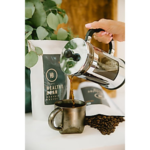 Healthy Bean Coffee - Espresso, Low Acid Coffee | Whole Bean, Organic | - 11oz.