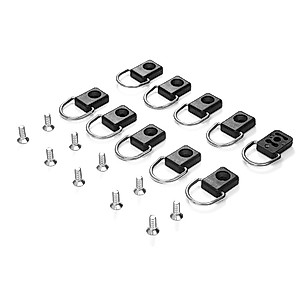 Kayak D Ring,10pcs Screw Kit Canoe Boat Fishing Rigging Sailing Camping Hardware Accessories Safety Deck Loop Mounting Tie Down Kit