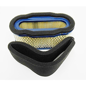 2 Air Filters w/Pre-Filters - Compatible with: Kawasaki 11013-7012, 11013-7002, 11013-7024, 11013-7010, 11013-7027 Pre-Filters 11013-7009 John Deere M150403, Pre-Filter 140294 Cub Cadet 798-00573