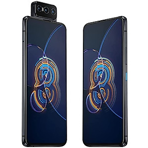 Asus Zenfone 8 5G Dual Flip ZS672KS 128GB 8GB RAM Factory Unlocked (GSM Only | No CDMA - not Compatible with Verizon/Sprint) | International Version | Bundle w/Fast Car Charger - Black