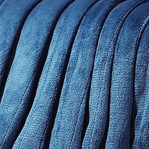 MSDUNOVR Heated Blanket, Electric Blanket Machine Washable, Extremely Soft and Comfortable Heating Blanket with 6 Heating Levels1-8 Hours Timer Auto-Off Overheating Protection (Dark Blue, 50"X60")
