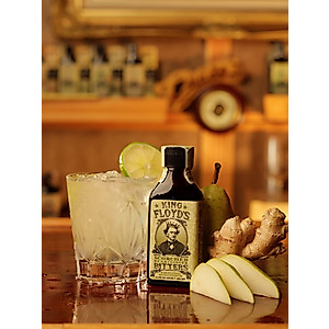 King Floyd's, Artisanal Scorched Pear & Ginger Bitters, Hand Crafted, Made from the Torched Carmalized Pears, Unique Bitters for a Unique Cocktail, 100ml, Bar Provisions, Bitters for Cocktails