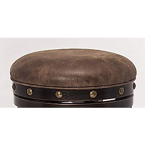 Hillsdale Benard Backless Swivel Counter Stool Height, Brown
