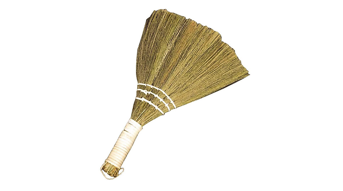 Small Natural Broom for Cleaning and Sweeping | Durable & Portable