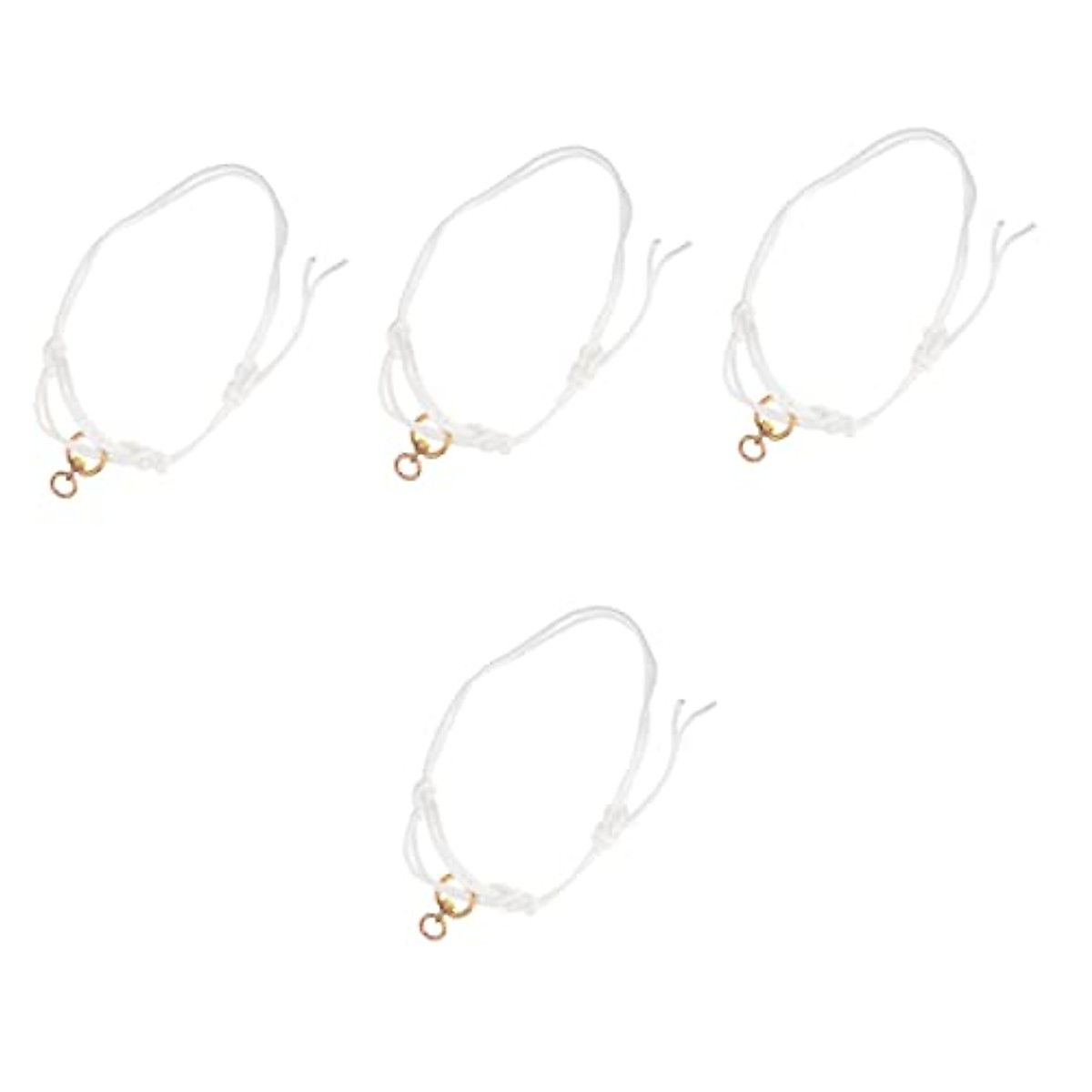 BESPORTBLE 4pcs Bull Bridle Cowboys Lanyard Adjustable Rope Halter frenos para caballos Calf Halter Poly Rope Iron White Cattle Supplies Safety Halter Portable Cattle Halter Simple Suspenders