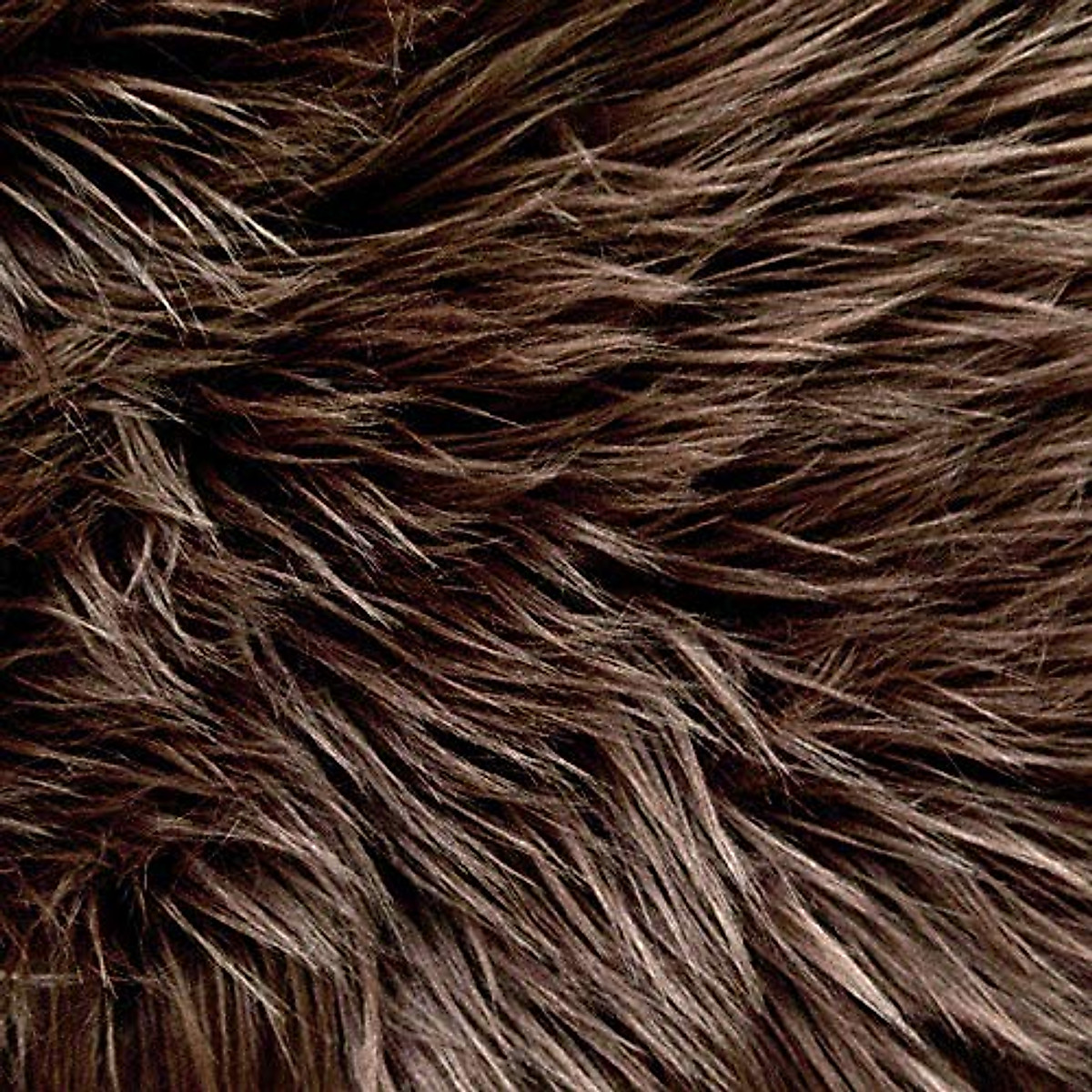 Barcelonetta | One Yard Faux Fur | 36" X 60" Inch | Craft Supply, Costume, Decoration (Dark Brown)