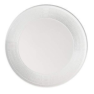 Tablecraft Pulito Collection Round Platter, White, Melamine, 13.125” diameter (33.3 cm)