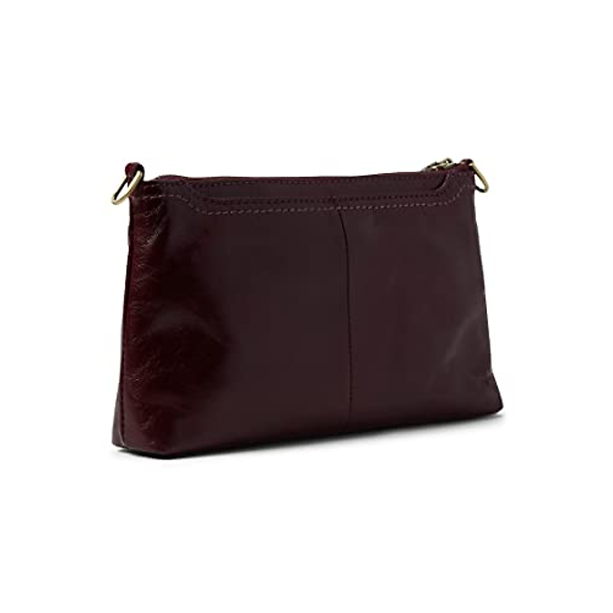 HOBO Darcy Sleek Crossbody Handbag For Women - Top Zipper Closure With Tassel Detail and Patterned Interior, Chic and Stylish Handbag Merlot 2 One Size One Size
