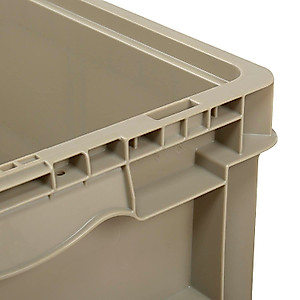 Straight Wall Container Solid Gray, 24 x 15 x 11