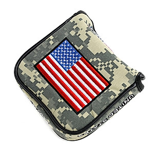 CNC GOLF Heavy Duty Magnetic USA Military Mallet Putter Cover for Scotty Cameron Odyssey 2ball Taylormade