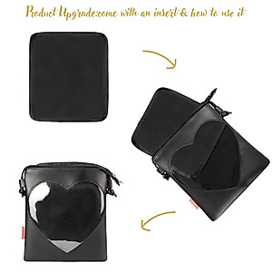 STEAMEDBUN Ita Bag Crossbody Heart Shaped Small Ita Purse Pin Bag for Anime