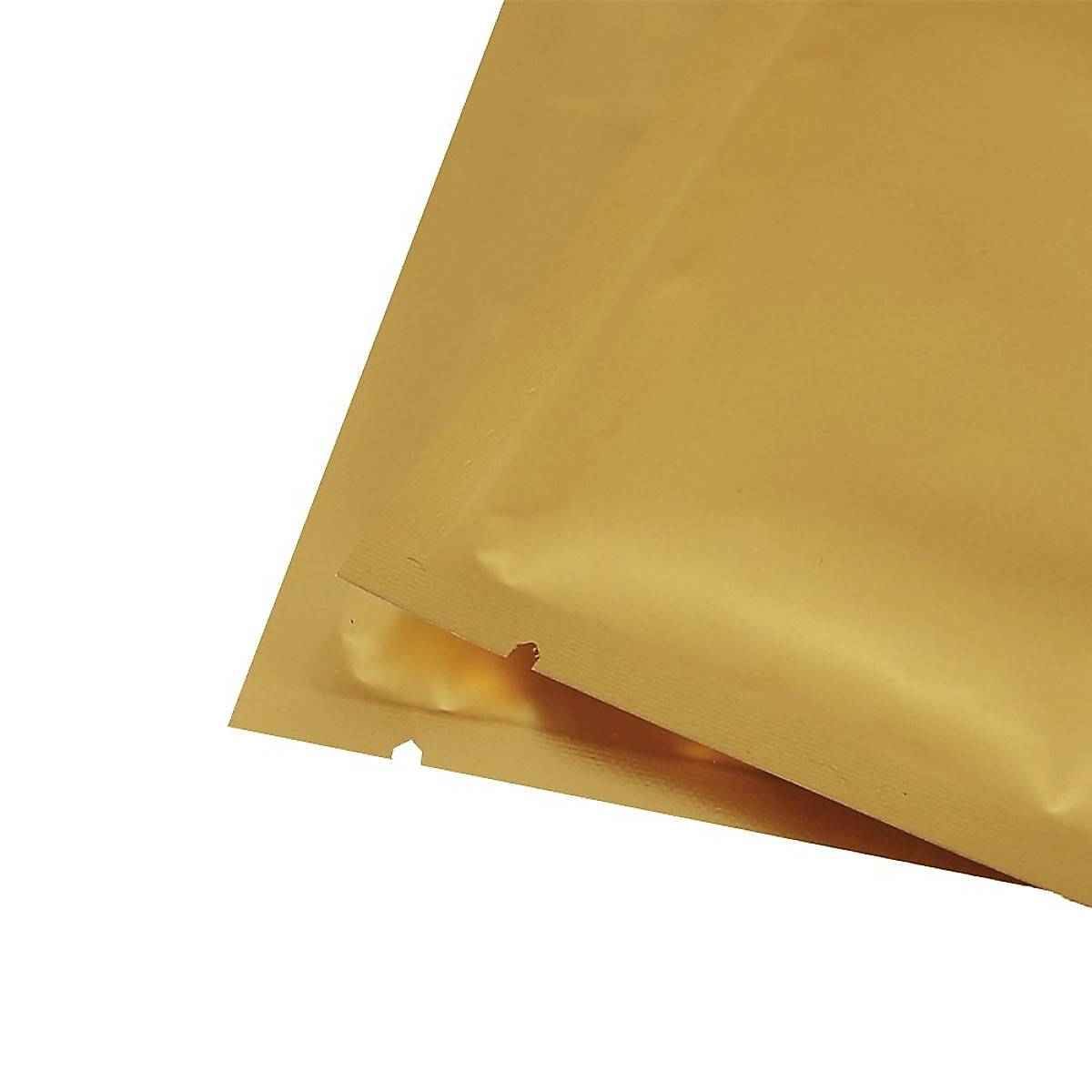 100x Premium Gold Mylar Foil Open Top Food Snack Storage Bags (10cm x 15cm)