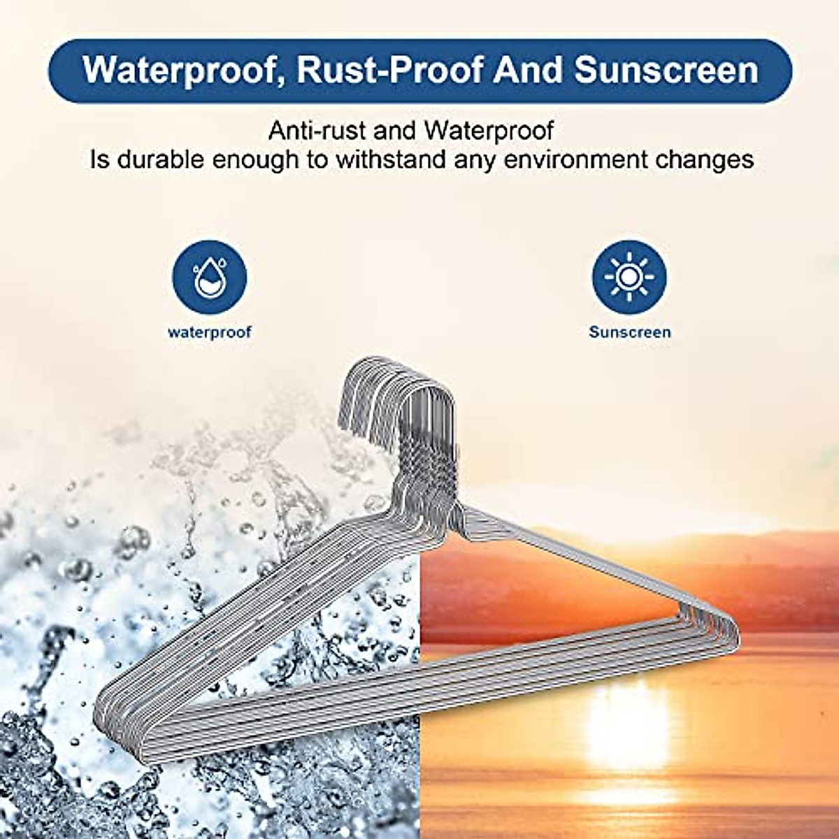 SPECILITE Wire Hangers 100 Pack, Metal Wire Clothes Hanger Bulk for Coats, Space Saving Metal Hangers Non Slip 16 Inch 12 Gauge Ultra Thin for Standard Size Suits, Shirts, Pants, Skirts-Silver