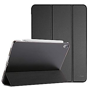 ProCase iPad Air 5th Generation Case 2022 / iPad Air 4th 2020 Case 10.9 Inch, Slim Stand Hard Back Shell Protective Smart Cover Cases for iPad Air 5th A2589 A2591/ Air 4th Gen A2316 A2324 -Black
