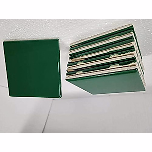 Green Emerald Ceramic Tile 4.25 in Subway Shower Bathroom Kitchen Backsplash Mosaic Subway Square 4x4 Daltile Color 0115 Box 10 Piece