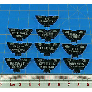 LITKO Guard Special Orders Token Set | Compatible with Warhammer 8th Edition | Translucent Green | 10 Pack