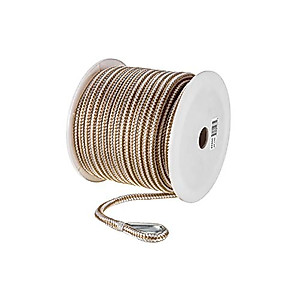 Seachoice Boat Anchor Rope, Double-Braid, Nylon, Achor Line, 3/8 in. X 150 Ft., Gold/White
