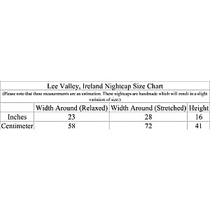 Lee Valley, Ireland - Men's Night Cap (LV2 Blue Ivory Stripe)