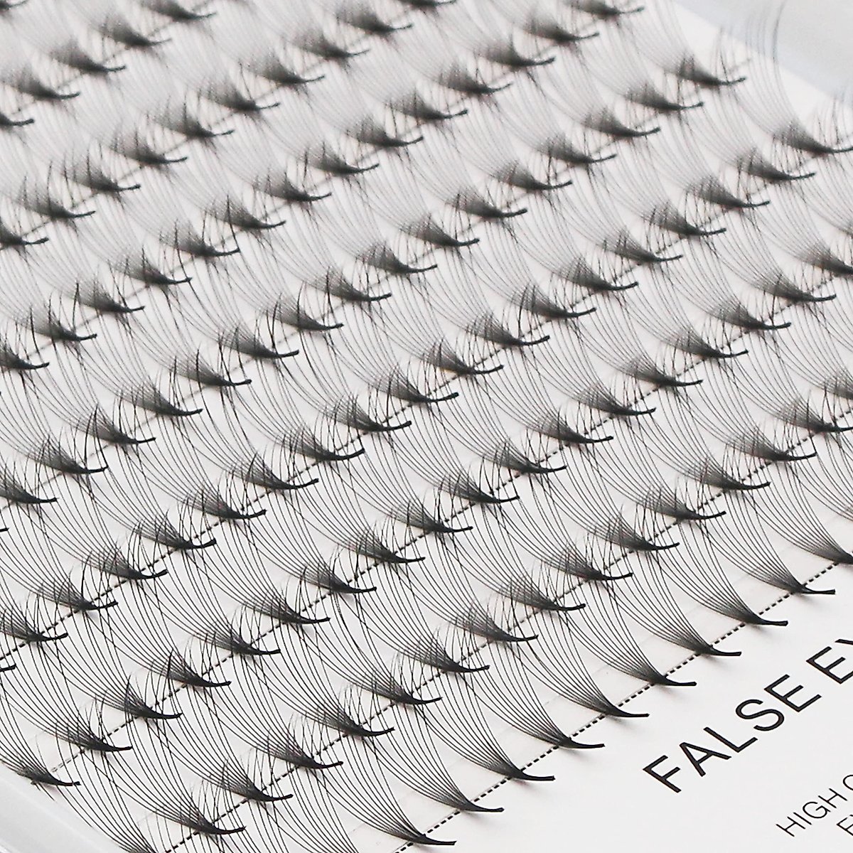 Bodermincer D Curl 10-18mm To Choose Lashes Premade Fans 10D Long Stem Russian Volume Professional Eyelash Extensions Faux Mink (12MM)