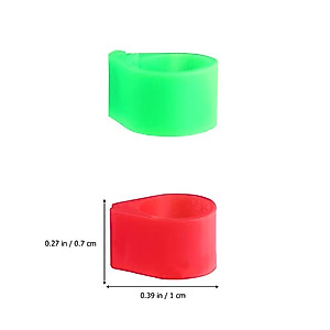 GANAZONO 200pcs 10mm Bird Ring Leg Bands Plastic Multi-Colour Pigeon Foot Bands Clip on Leg Rings for Chicks Bantam Finch Dove Lovebird Quail Small Poultry