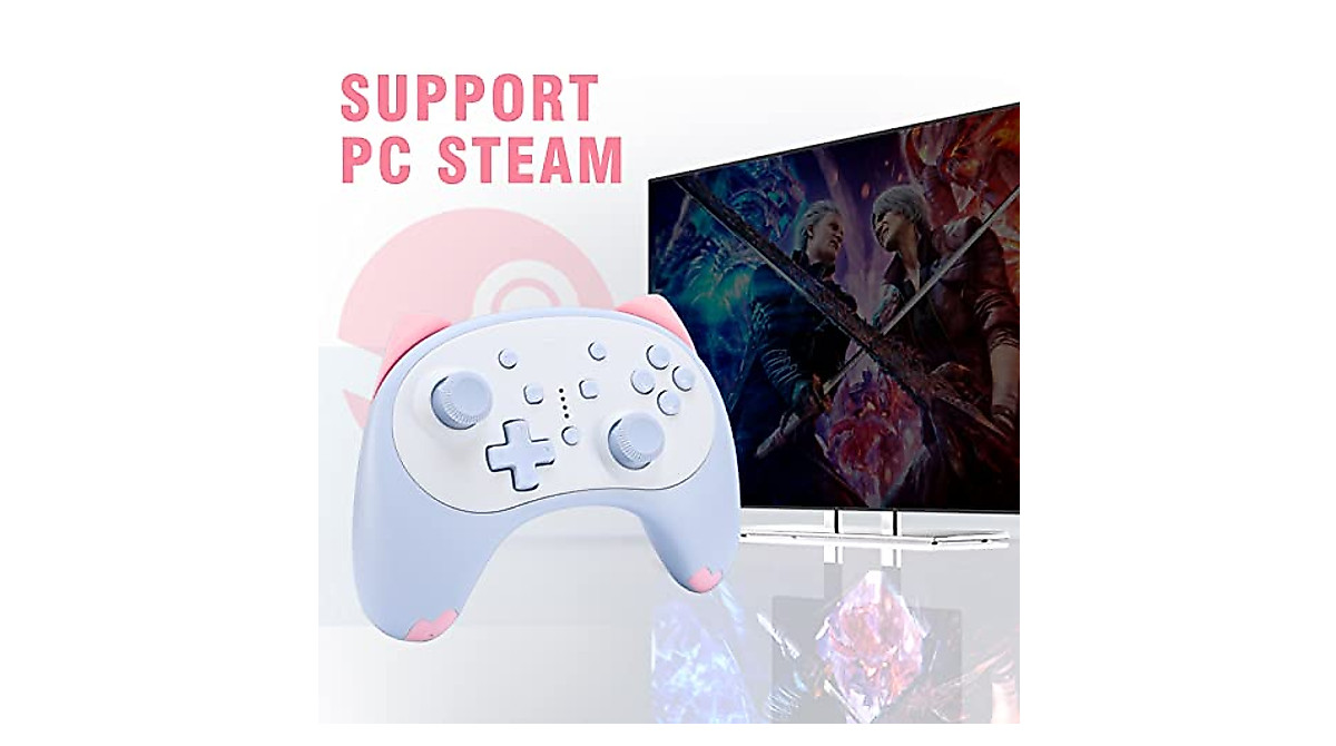 IINE Cute Wireless Switch Controller for Gamers