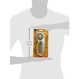 Fiskars Crafts Rotary Cutter, 60mm Titanium