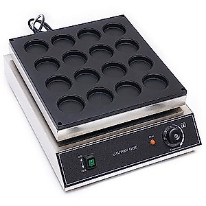 Commercial Nonstick Electric Red Bean Cake Baker Waffle Maker Machine Pancake Cake Maker Machine 16 Holes for Restaurants Kiosks 110V