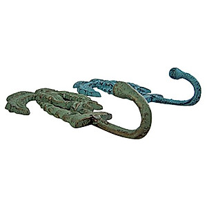 K-Musculo Palm Tree Cast Iron Wall Hooks 8 Inch (Set of 2)