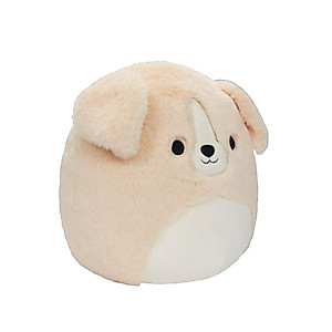 Squishmallows Rare Fuzz-a-Mallows 12-Inch Stevon The Golden Retriever Dog Puppy Plush - Add Stevon to Your Squad, Ultrasoft Stuffed Animal Large Plush Toy, Official Kellytoy Plush, Black