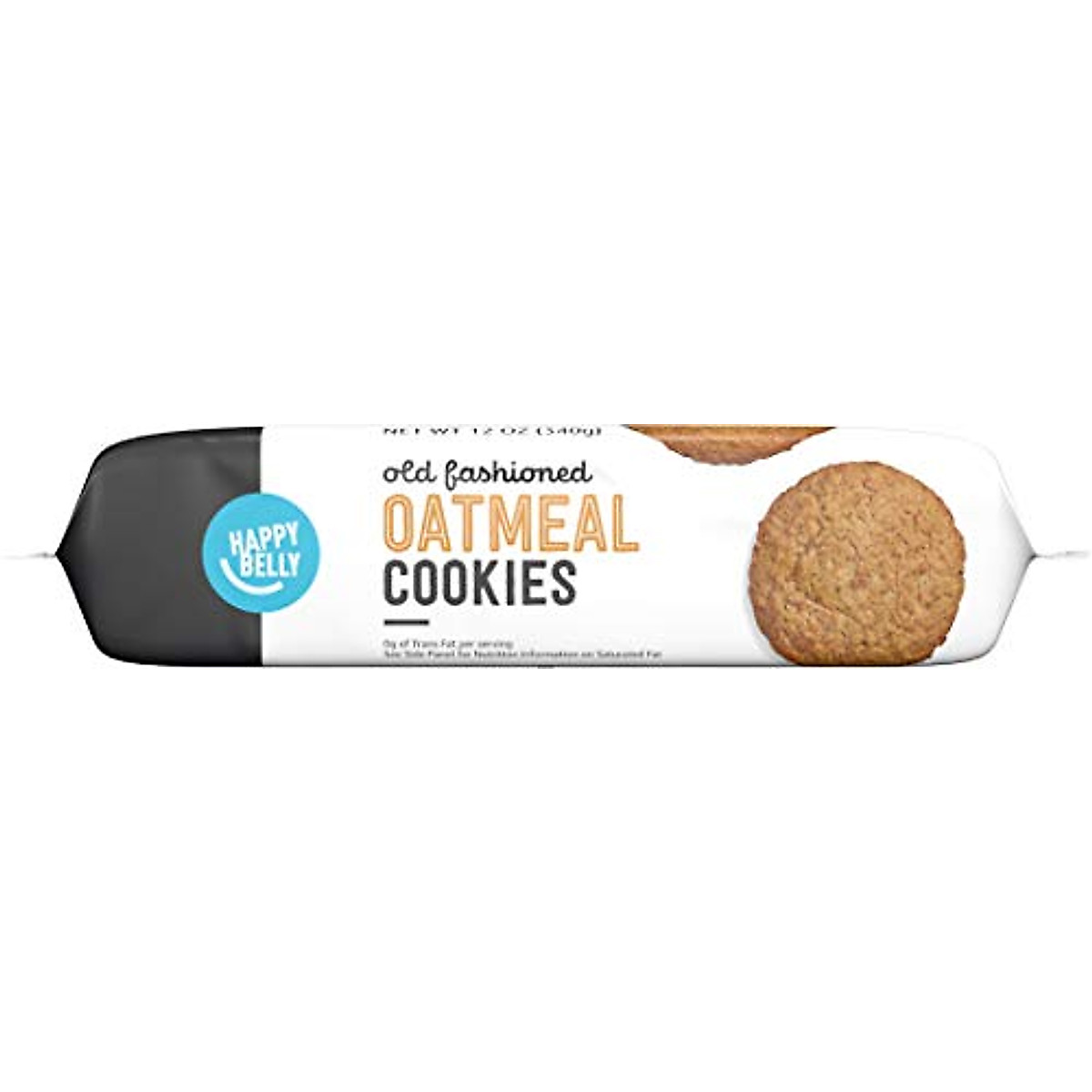 Amazon Brand - Happy Belly Old Fashioned Oatmeal Cookies, 12 ounce (Pack of 1)