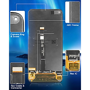 for Huawei Nova 5T LCD Display for Huawei Honor 20 Pro/Honor 20 / Honor 20s 2019 YAL-L21 LCD Screen Replacement Touch Screen Digitizer Full Assembly with Repair Kits